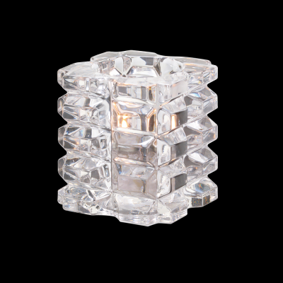 Faceted Cube - Clear Glass Votive - HW5151C