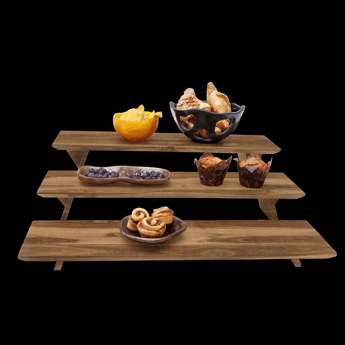 Fusion Buffet System - 3 Piece Riser Set - DWRISERS3WDT