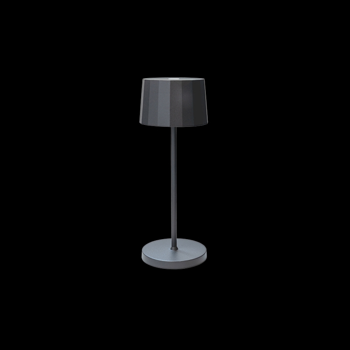 Octa - Dark Grey LED Rechargable Table Lamp - LMPOCTGRYMICRO