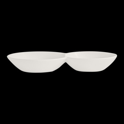 White Album - 2 Compartments Gourmet Sauce Dish - 51109ST3266