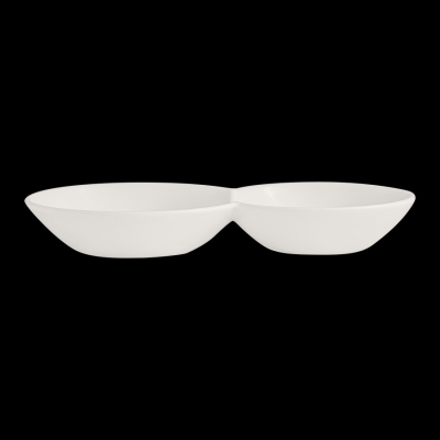 White Album - 2 Compartments Gourmet Sauce Dish - 51109ST3266