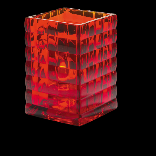 Optic Block - Ruby Glass Lamp - HW1533R